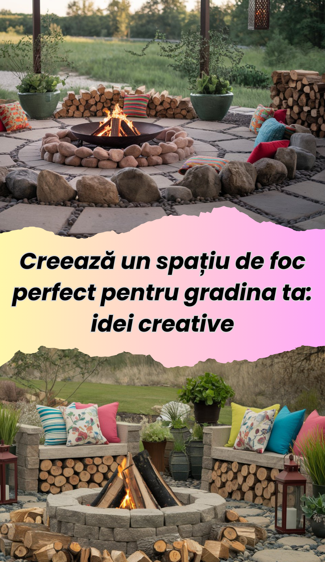 Creează un spațiu de foc perfect pentru gradina ta: idei creative ...